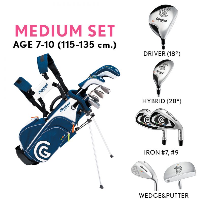 ชุดไม้กอล์ฟสำหรับเด็ก Cleveland Golf Junior Set - HotGolf Shop